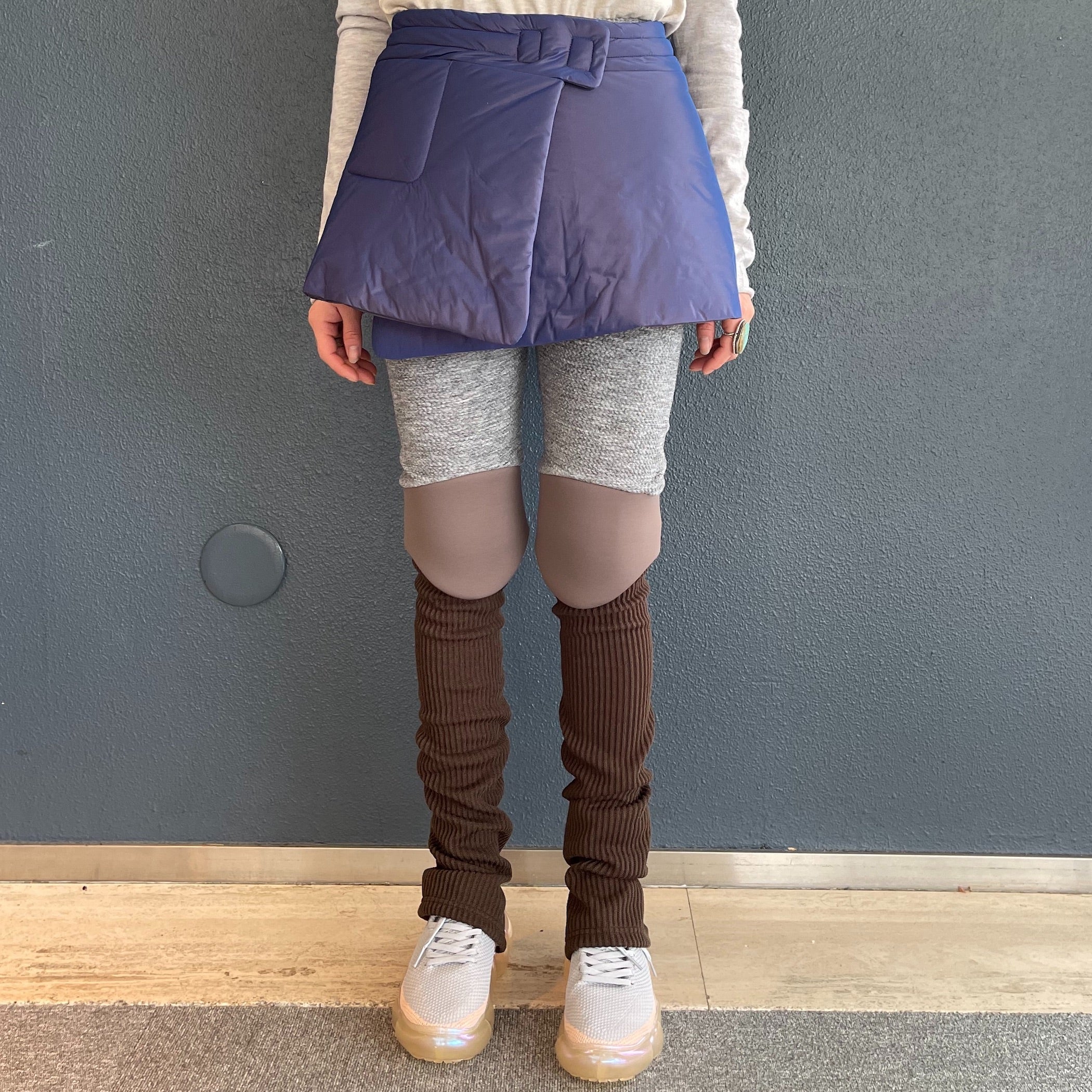 knee cushion long leggings / brown / ニークッションレギンス | シープ / SHEEP | fa.er.ie